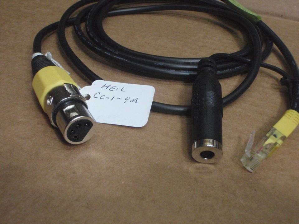 Heil Sound CC-1-YM Microphone (XLR-4PIN) Adapter Cable to Yaesu Modular ...