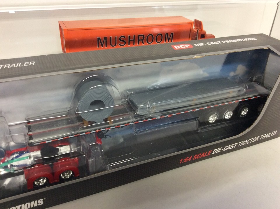 DCP Peterbilt 379 w/ Tri-Axle Flatbed Trailer w/ Load. New in Box ...
