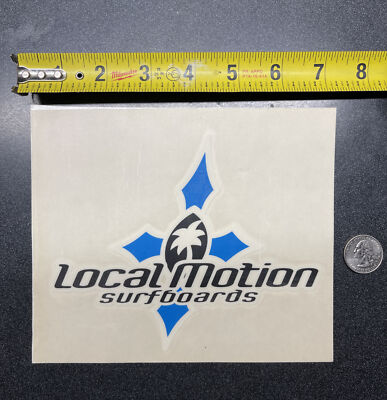 VINTAGE LOCAL MOTION STICKER/ DECAL/LARGE/ SURFING | eBay
