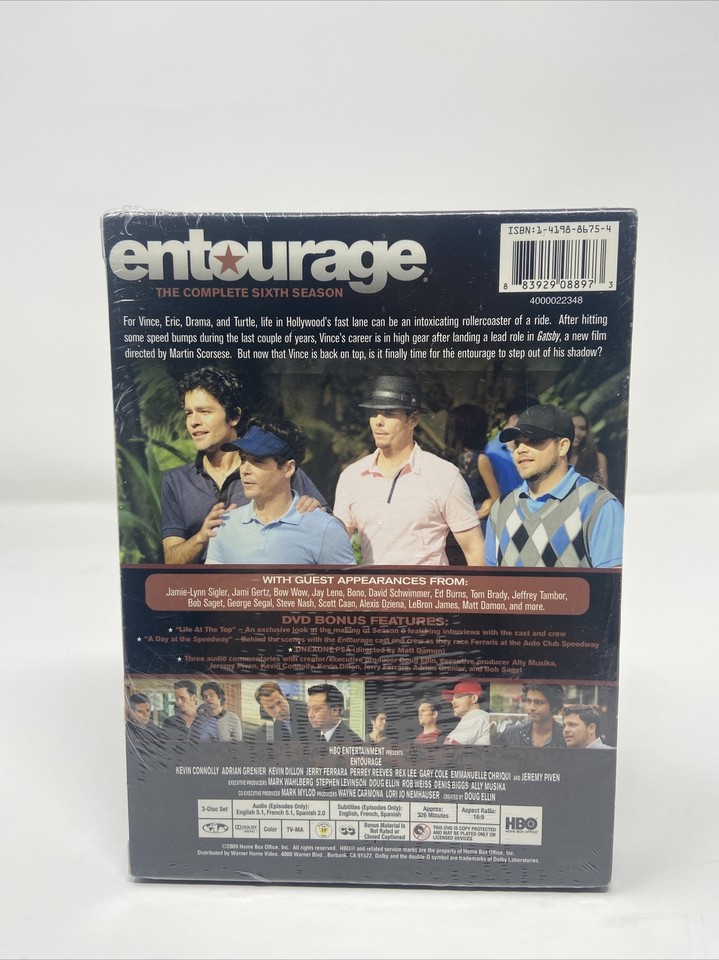 Entourage: The Complete Sixth Season (DVD, 2010, 3-Disc Set ...
