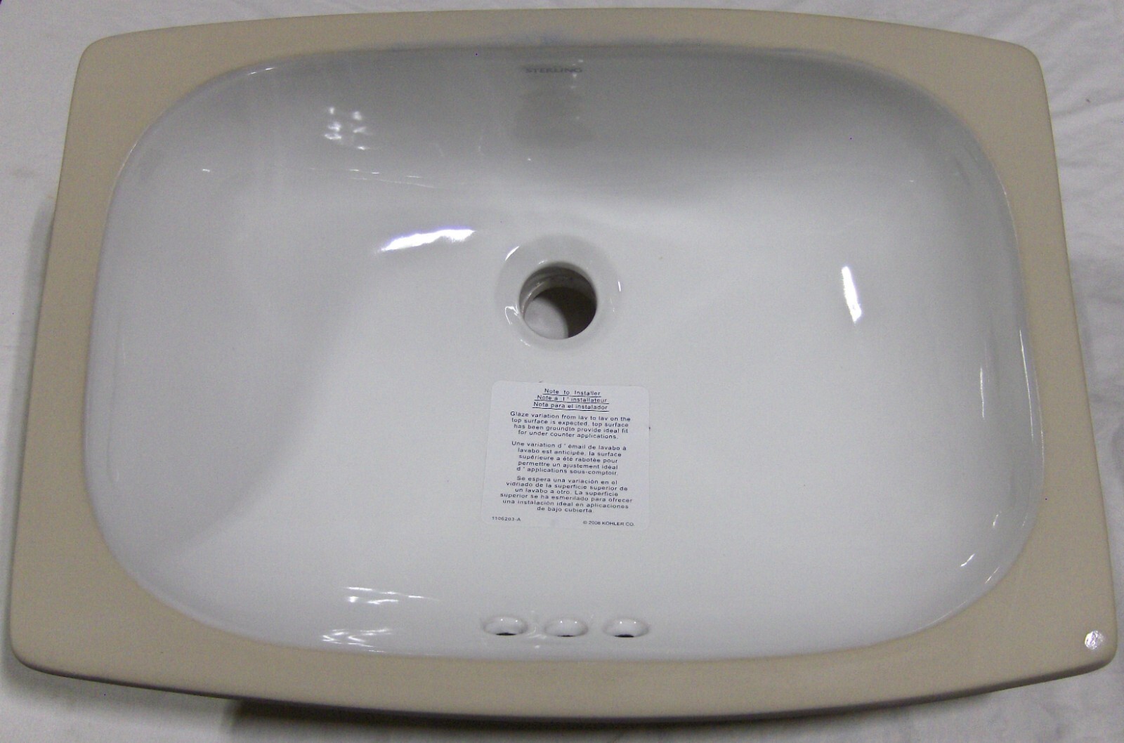 Sterling By Kohler 442007 U 0 Stinson 20 Undermount Bathroom Sink With Sterling By Kohler 442007 U 0 Stinson 20 Undermount Bathroom Sink With