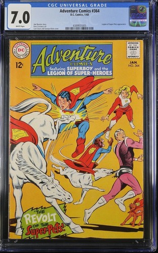 Adventure Comics 364 1/68 D.C. Comics CGC 7.0 | eBay