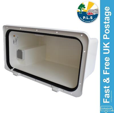 Caravan Battery Box System NBBS Side Locker + 230v 3 Pin Socket Outlet ...