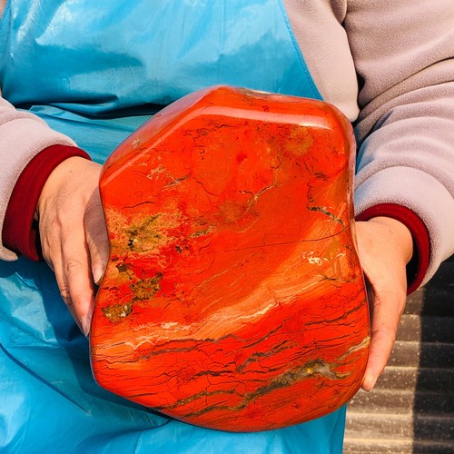 17.6LB TOP Natural Red jasper Quartz Crystal mineral specimen Healing Decoration | eBay