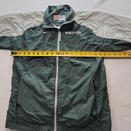Vintage Nike Michigan State Spartans Windbreaker Jacket Mens Large Full ...