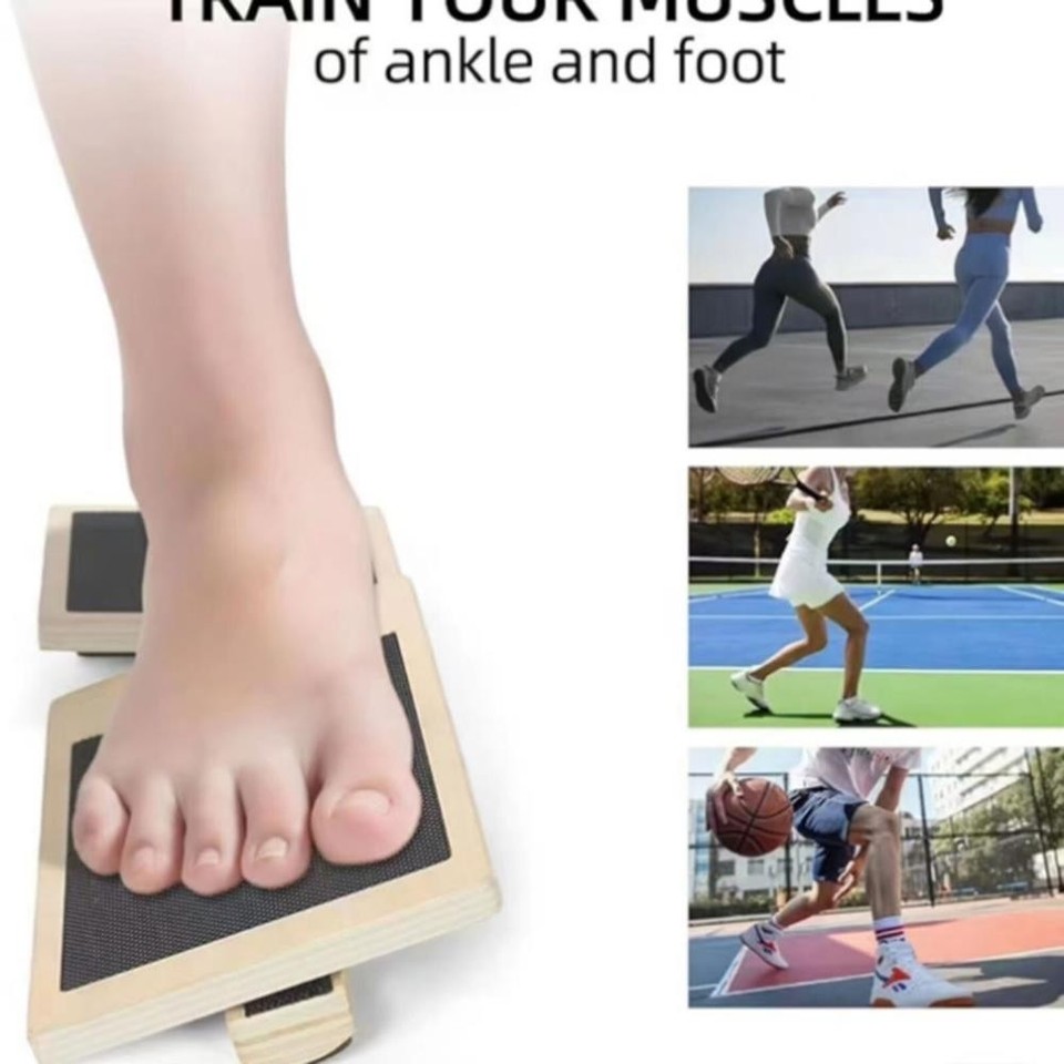 Single Leg Balance Board Wood Ankle Foot Strengthener Exerciser,Foot ...