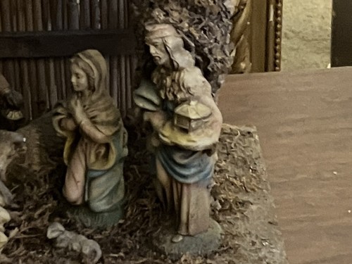 Vintage Made In Italy Fontanini Style Christmas Nativity Manger Scene ...