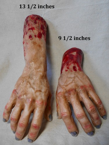 HORROR Halloween PROPS - CORPSE Hands arms Dead Freak Show Body Parts ...
