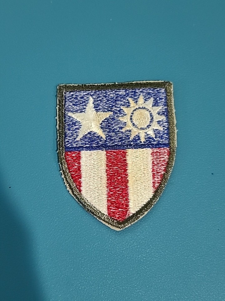 China Burma India-Fully Embroidered Variations-Cut Edge-Snow Back Patch ...