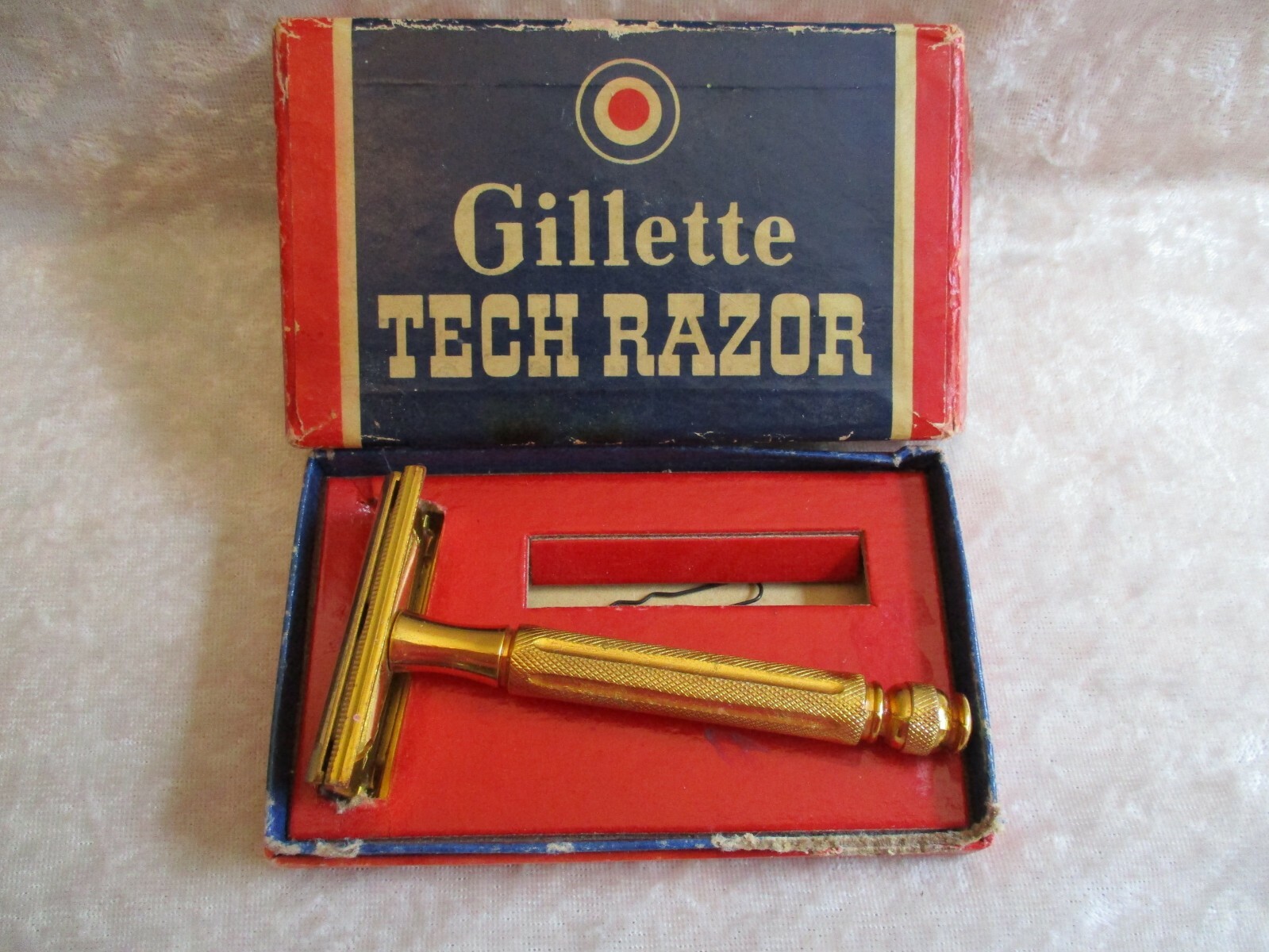 Vintage Gillette Gold Ball Tip Tech Razor in the Box | eBay