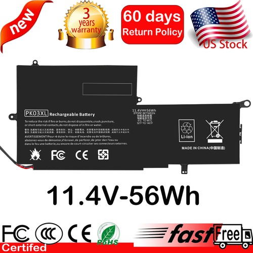 PK03XL Battery For HP Spectre Pro X360 G1 G2 13-4000/4100 HSTNN-DB6S ...