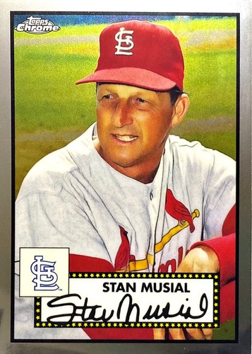 2021 Topps Chrome Platinum #601 Stan Musial Anniversary Cardinals ...