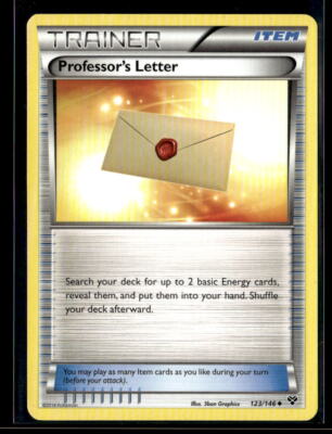 XY Base Set #123/146 Professor's Letter Pokemon | eBay