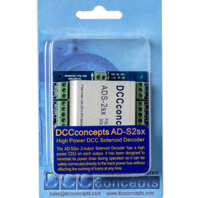 DCC Concepts ~ 2 Channel DCC Decoder ~ CDU Solenoid Turnout Drive ~ DCD ...