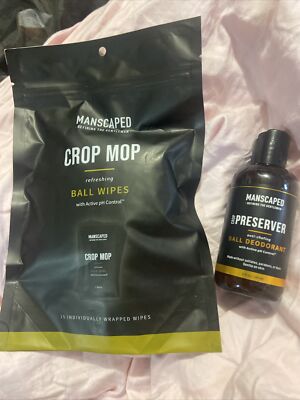 Manscaped Crop Mop Ball Wipes & Preserver Ball Deodorant Acc441 | eBay ...