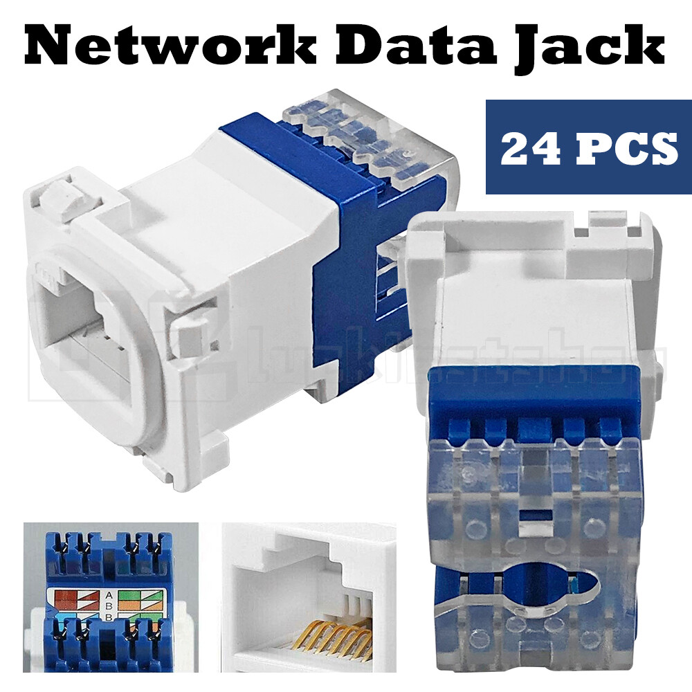 12-50PCS Clipsal Compatible Style CAT6 RJ45 8P8C Network Data Jack Mech ...