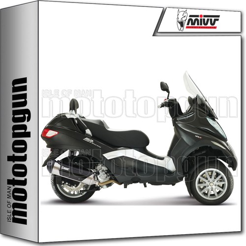 MIVV FULL SYSTEM EXHAUST FULL URBAN PIAGGIO MP3 125 2006 06 2007 07 ...