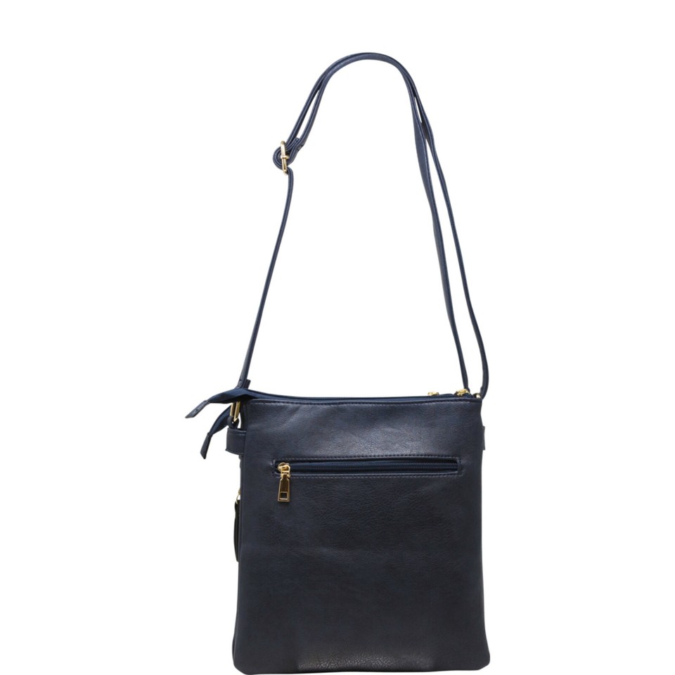 Ladies Side Zipped Pocket Cross Body Bag Women Tree Badg Shoulder Hang ...