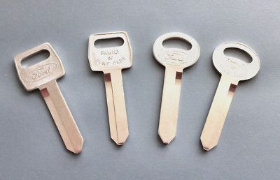 Ford 1967 - 1993 Mustang key blank set 2 x Ignition & 2 x Trunk fits ...