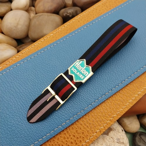 18mm Striped Perlon Reversible Classic Unused 1960s-1970s Vintage Watch ...