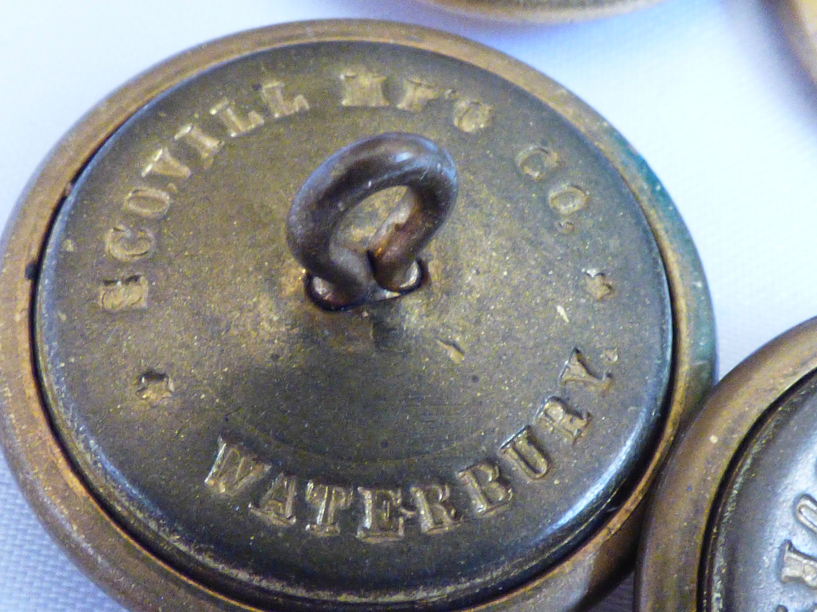 VTG LOT OF 6 WATERBURY BUTTON COMPANY EAGLE UNION ARMY UNIFORM BUTTONS ...