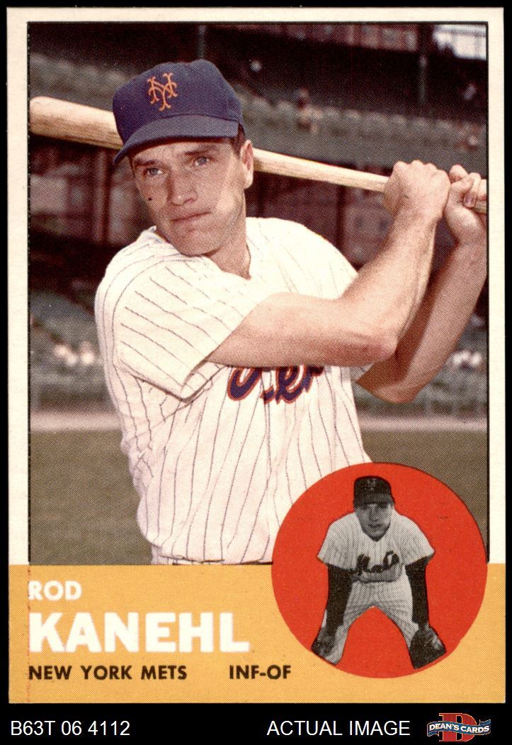 1963 Topps #371 Rod Kanehl Mets 8 - NM/MT B63T 06 4112 | eBay
