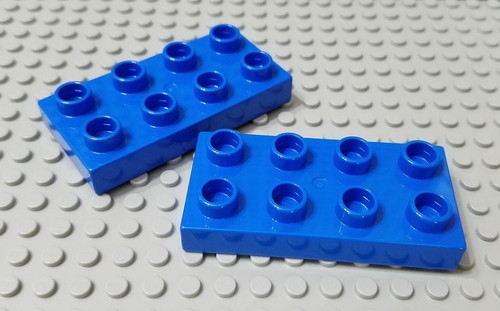 LEGO Duplo Lot of 2 Blue 2x4 Stud Building Plate Pieces | eBay UK