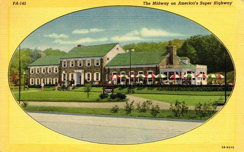 Postcard the Midway on America's super Highway Pennsylvania turnpike | eBay