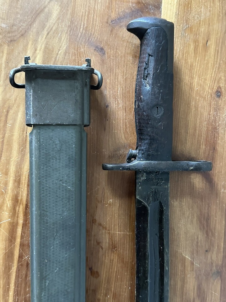 WW1 1903 US Springfield Rifle bayonet - SA dated 1918 Cosmoline. | eBay