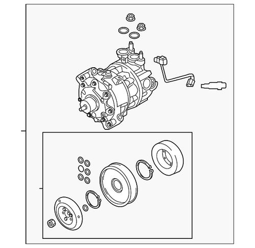 Genuine Volvo XC90 S90 V90 V90CC Air Conditioning HVAC A/C Compressor ...
