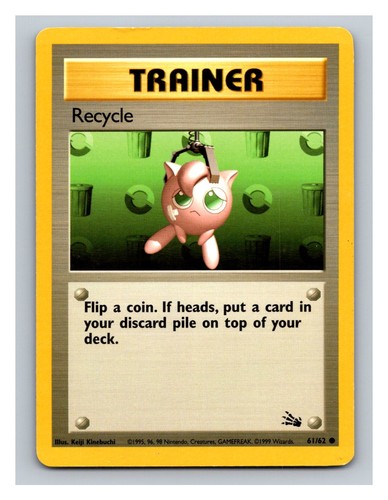 Recycle #61/62 Fossil Pokemon Card TCG 1999 | eBay