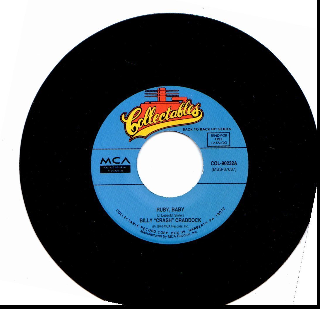 BILLY CRASH CRADDOCK RUBY BABY/WALK WHEN LOVE WALKS 45RPM VINYL | eBay