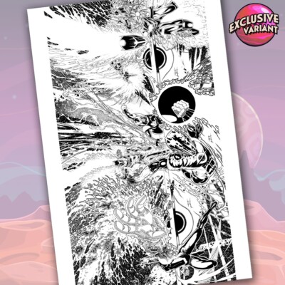 Radiant Red #1 GalaxyCon Exclusive B&W Virgin Comic Book Jeff Edwards ...