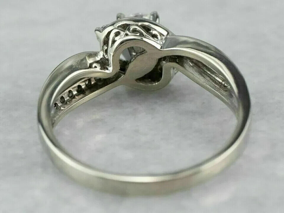 2.20Ct Round Cut Lab-Created Diamond Women Valentines Ring 14K White ...