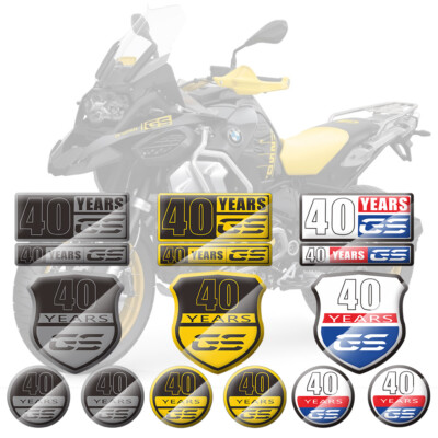 3D Tank Pad 40 Years Sticker For BMW R1200GS R1250GS F700GS F850GS ...