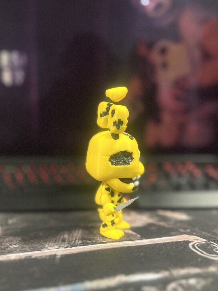 Yellow Rabbit / Springtrap Custom Funko Pop FNAF Five Nights At Freddy ...