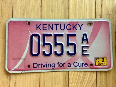 2014 Kentucky Driving for a Cure License Plate | eBay