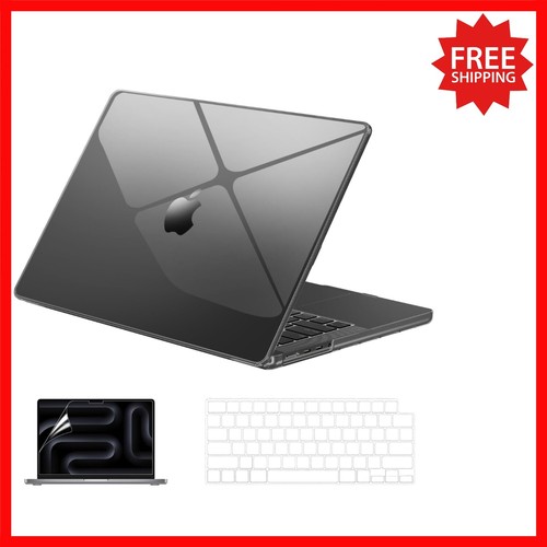 Sleek Crystal Black MacBook Pro 14" Case with Easy Snap-On Design ...