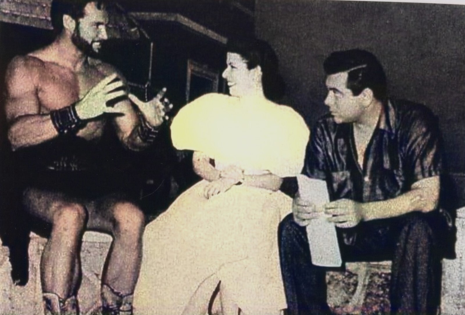 RARE STILL MARIO LANZA WITH WIFE AND STEVE REEVES | eBay