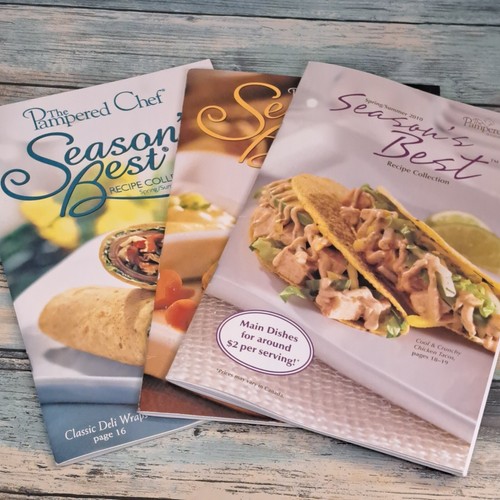 Pampered Chef Seasons Best 3 Recipe Collection Booklets Cookbooks Fall ...