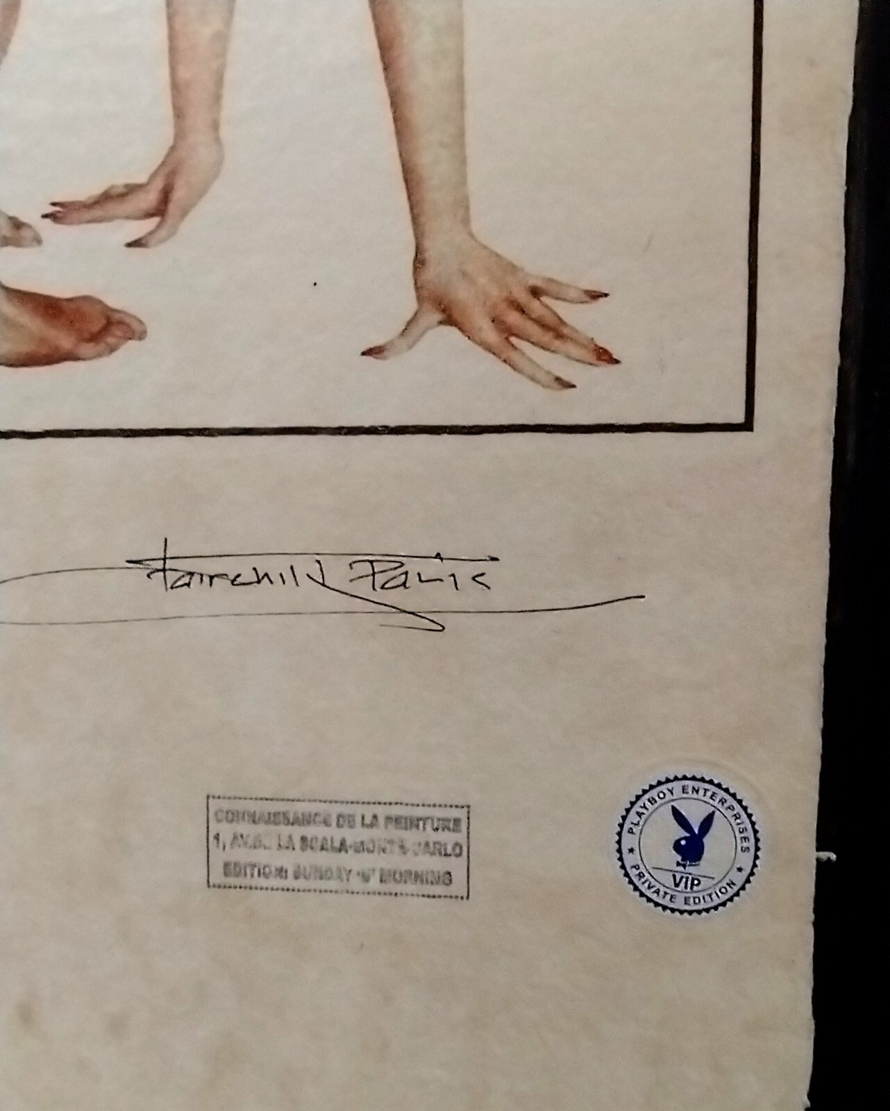 Vargas Girl, "Cat Got Your Tongue", AP. Print 22'x 15'x Signed ...