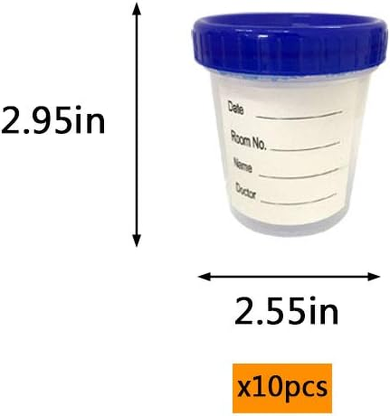 10Pack Disposable Specimen Cups Seal Sample Collection 4Oz | eBay