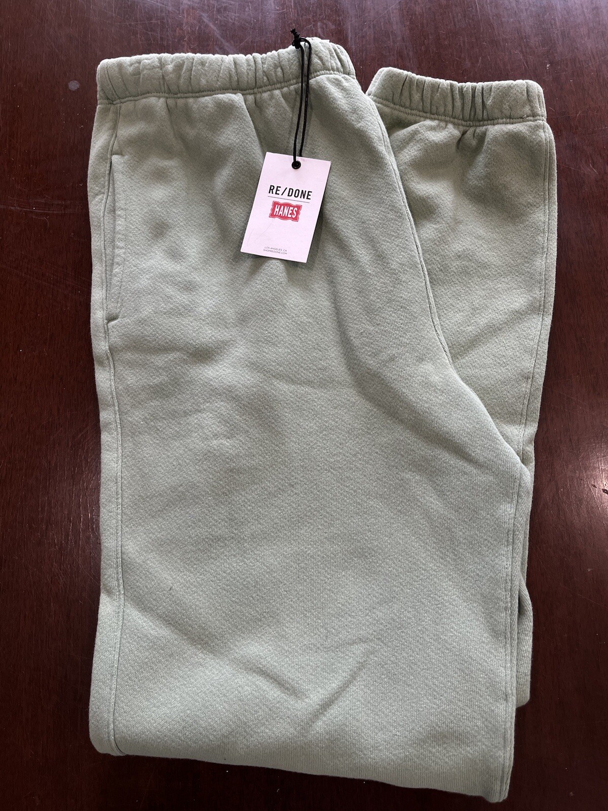 Re/Done X Hanes Classic 80s Dusty Green Sweatpants Women's Size Large ...