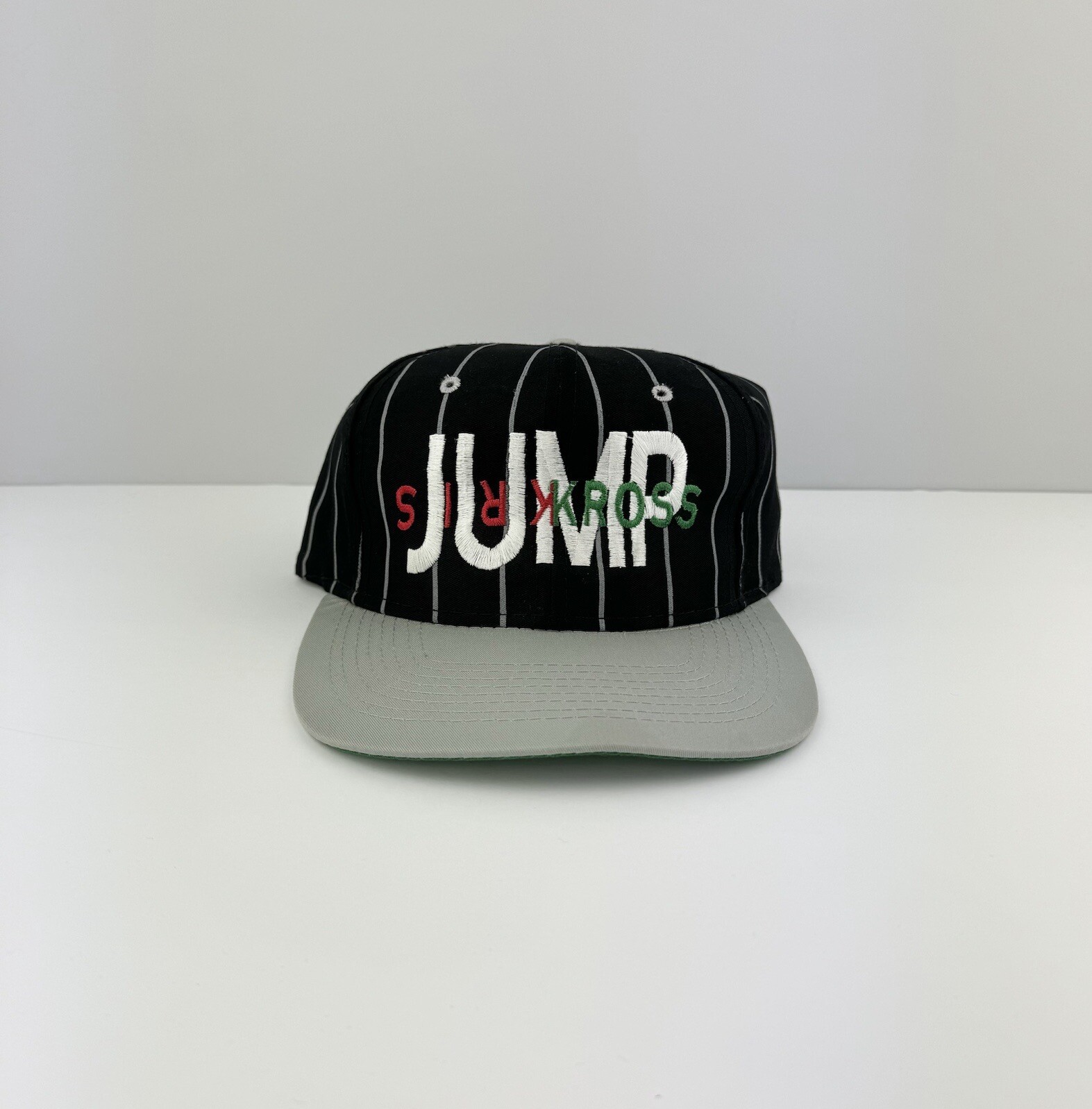 Vintage 90s Kris Kross JUMP Embroidered Hip-Hop Pinstripe Snapback Hat ...