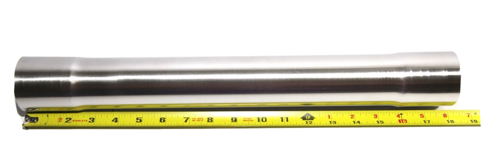 2PIECES COMBO Exhaust Resonator Pipe 2.25"ID x 18" Length T304 ...