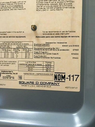 Square D ATS Tester 82V General Duty Safety Switch Circuit Breaker ...