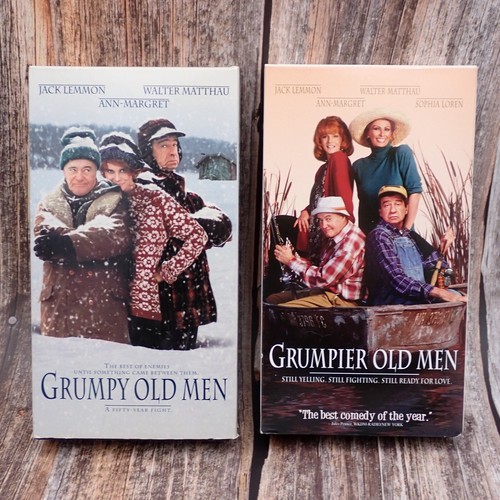 Grumpy Old Men / Grumpier Old Men VHS Lot Tested Jack Lemmon Walter ...