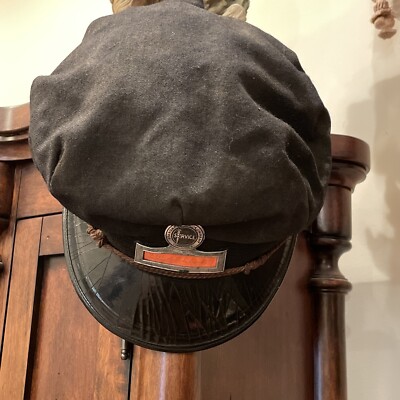 VINTAGE STANDARD OIL Indiana CO METAL ENAMEL SERVICE NAME GAS Hat ...