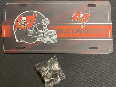 Tampa Bay Buccaneers Black Metal License Plate Strong | eBay