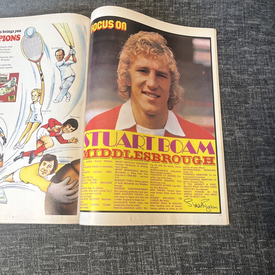 Shoot Magazine 26 Jan 1974 Stuart Boam Dave Clements Len Badger | eBay